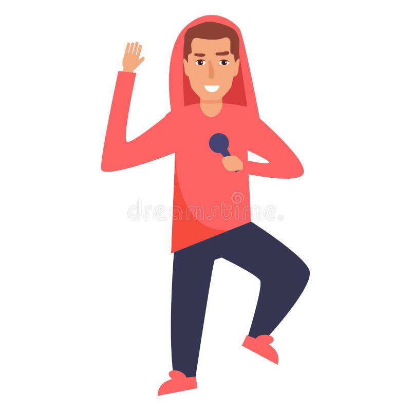 Rapper. Vector. Cartoon stock vector. Illustration of musician - 100463655