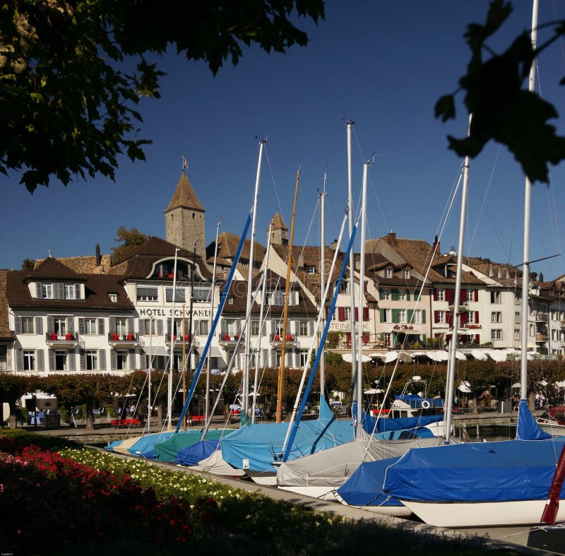 Rapperswil, Switzerland stock photo. Image of architecture - 42264688