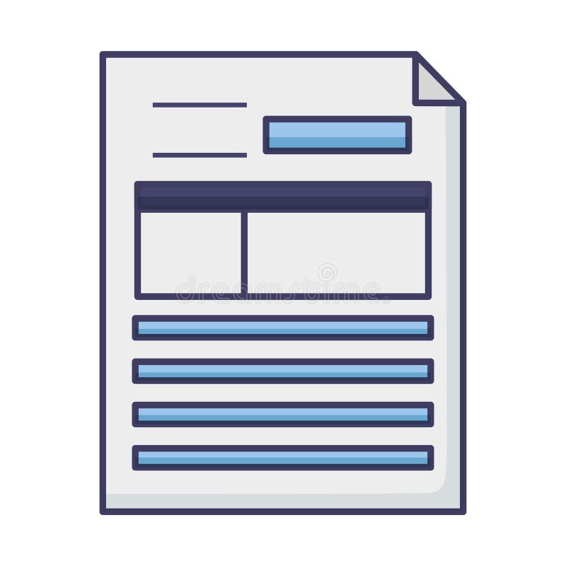 Rapport De Papier De Document Illustration de Vecteur - Illustration du ...