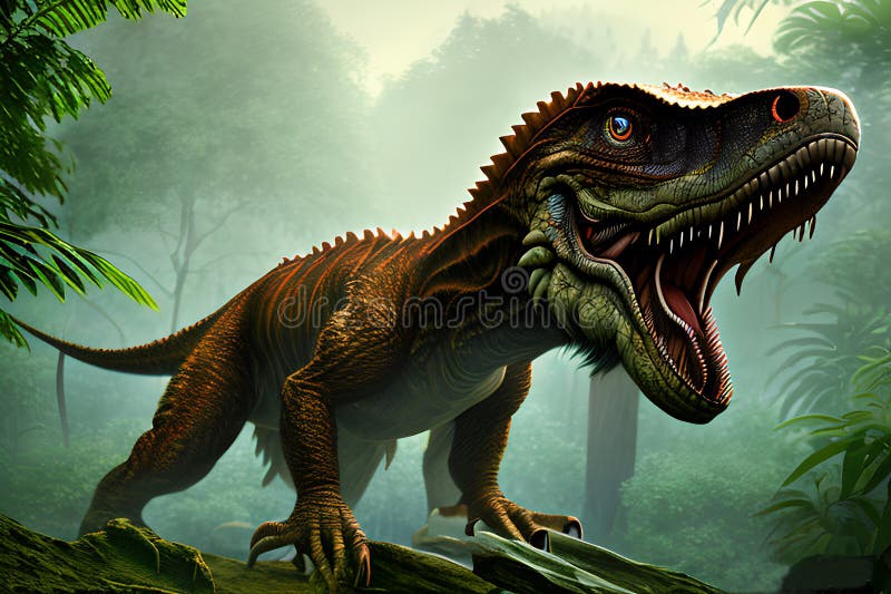 Raptor Dromaeosauridae Dinosaur, Generative AI Illustration Stock ...