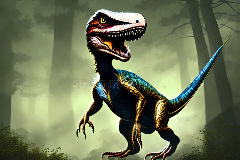 Raptor Dinosaur Render Stock Illustrations – 235 Raptor Dinosaur Render ...