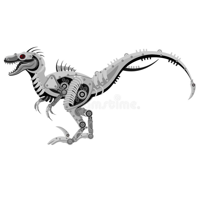 Robot Tyrannosaurus Dinosaur Vector Stock Illustrations – 44 Robot ...