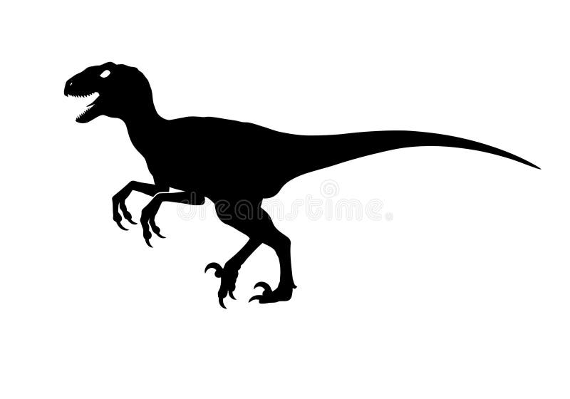 Raptor silhouette stock vector. Illustration of clipart - 374894902