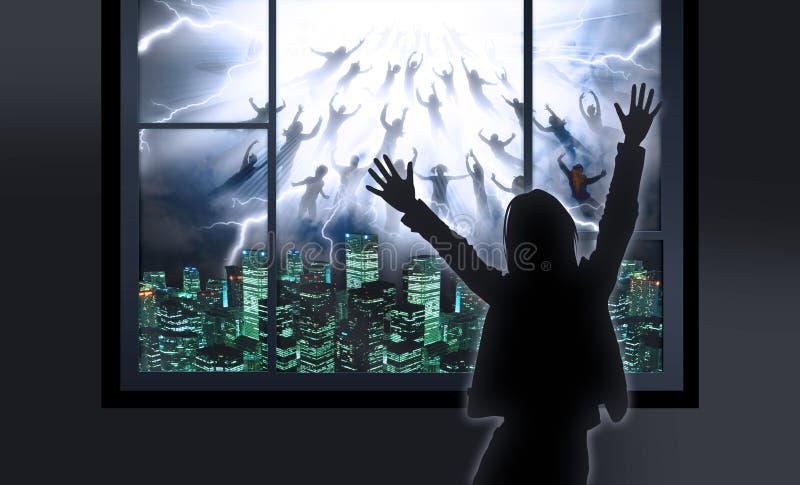 The Rapture stock illustration. Illustration of blessed - 9707742