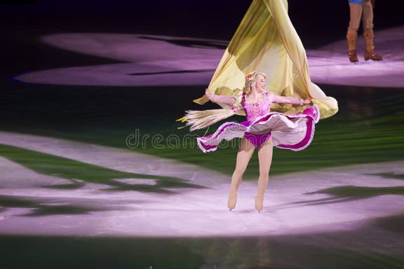 Rapunzel Dances in Disney on Ice Editorial Stock Image - Image of belle ...