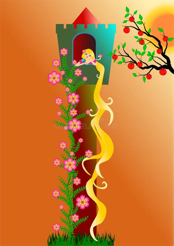 Rapunzel Tower Stock Illustrations – 144 Rapunzel Tower Stock ...