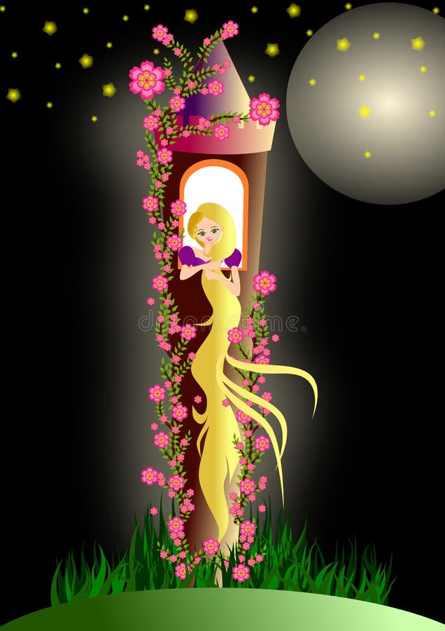Rapunzel Tower Stock Illustrations – 141 Rapunzel Tower Stock ...