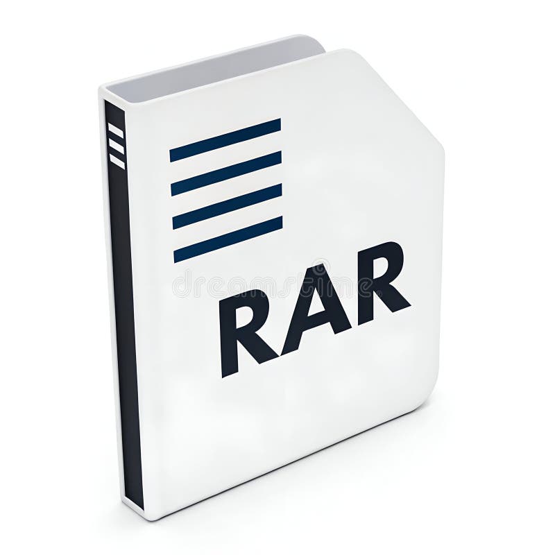 RAR File stock illustration. Illustration of compression - 357395795