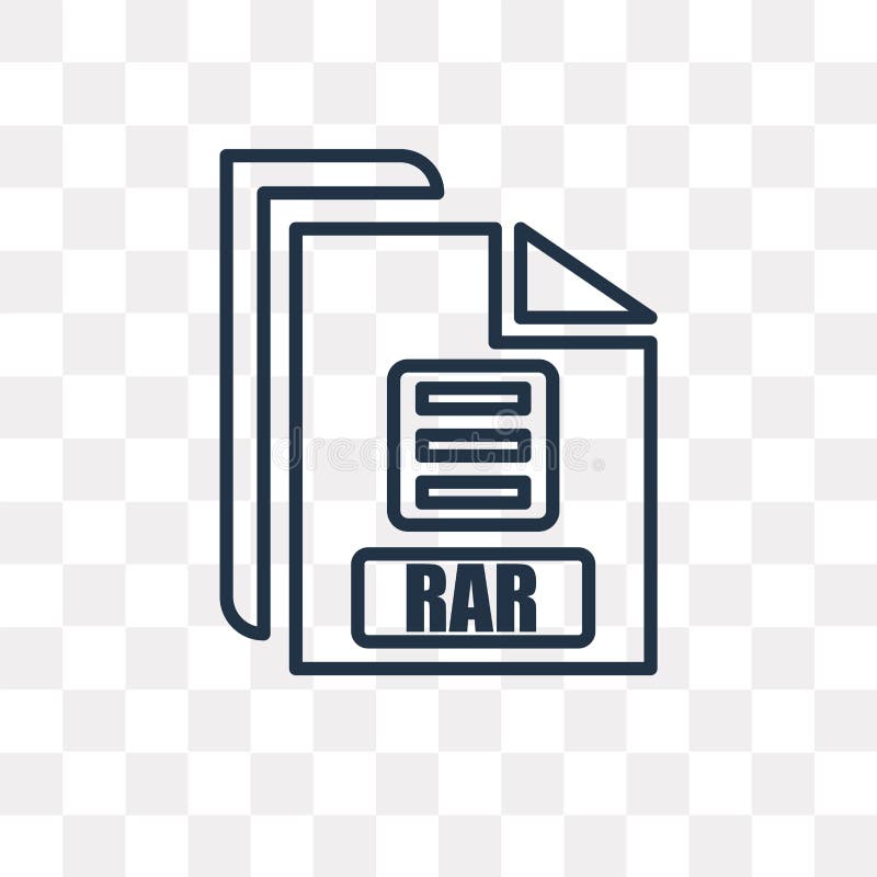 Files Vector Icon Isolated on Transparent Background, Linear Files ...