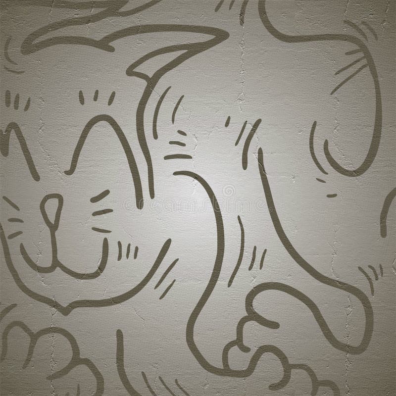 Rare cat stock illustration. Illustration of painting - 70861427