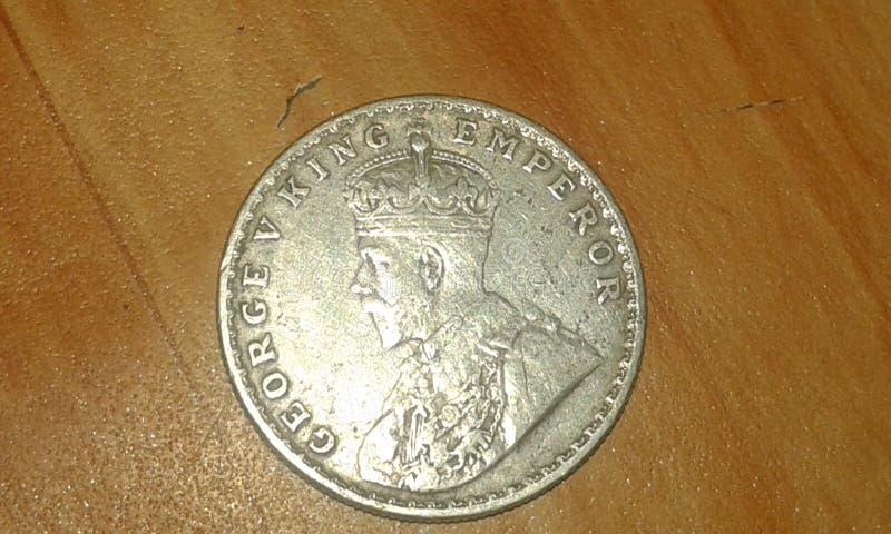 Rare Coin of Indian Empire during British Rule Stock Photo - Image of ...