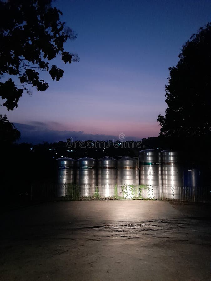 Rare Colour of West Java Sky Blue Pink Purple Stock Photo - Image of ...