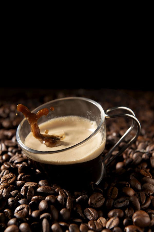 Rare drop of coffee stock photo. Image of heat, freshness - 348280802