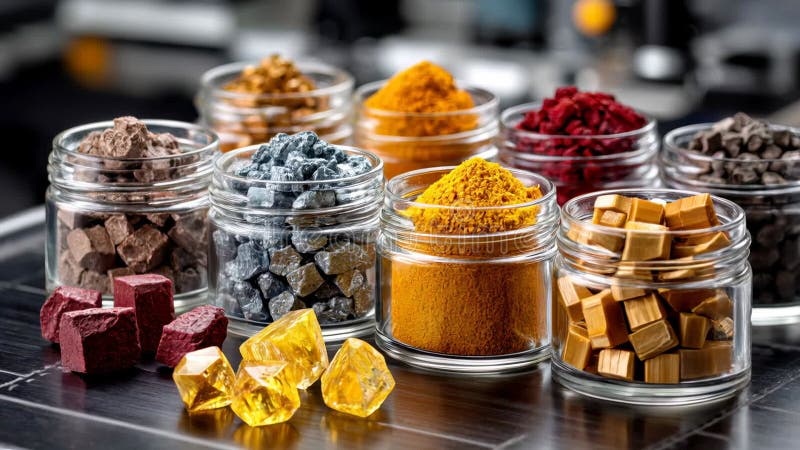 Rare Earth Elements in Laboratory with Colorful Mineral Samples for ...