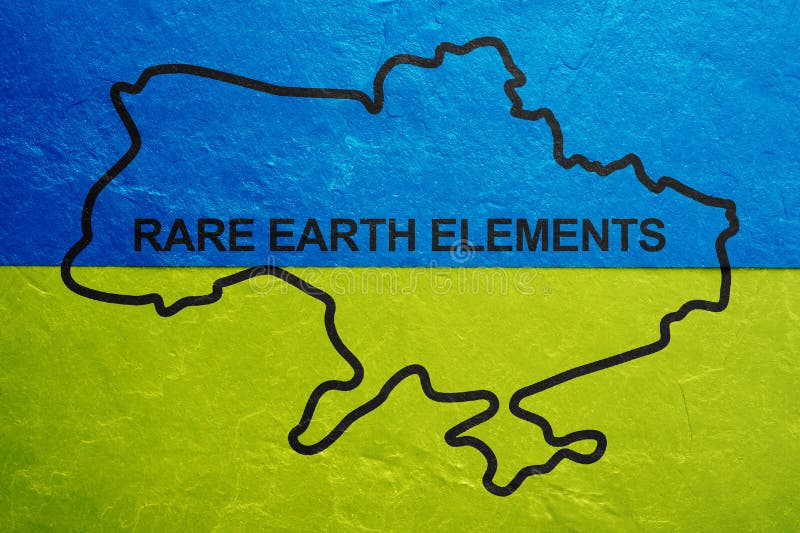Rare Earth Elements Over a Map of Ukraine Stock Image - Image of mining ...