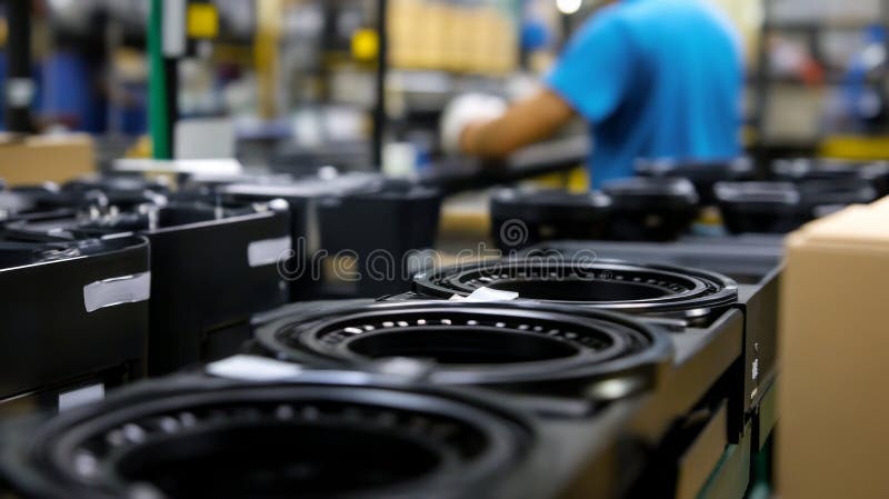 Rare Earth Magnet Assembly Process in Speaker Manufacturing Facility ...