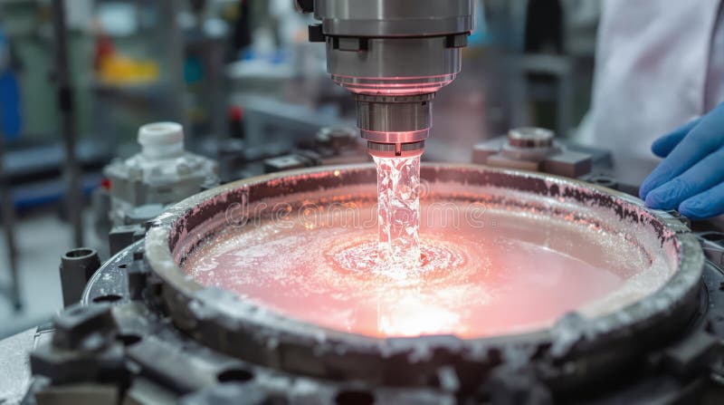 Liquid Metal Extraction Machine, Generative Ai Stock Illustration ...