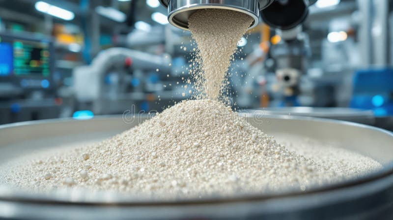 Granular Rare Earth Metal Process, Generative Ai Stock Illustration ...