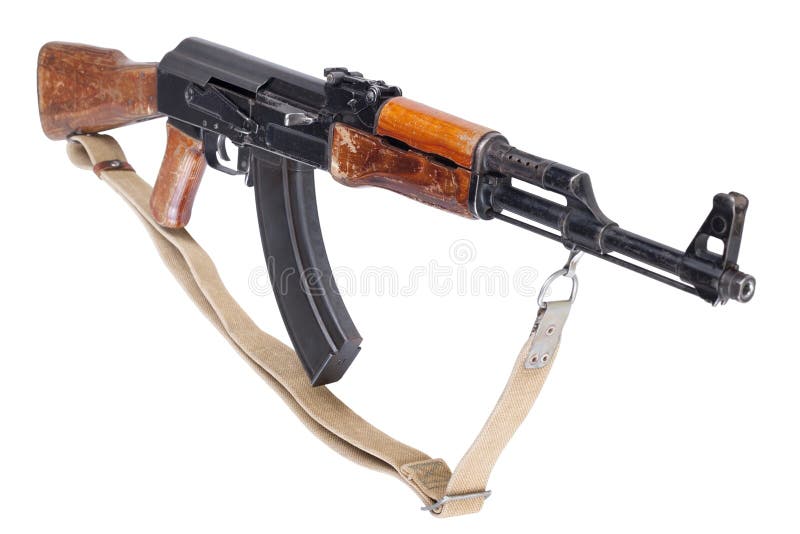 Rare First Type Model AK - 47 Assault Rifle Stock Photo - Image of ...