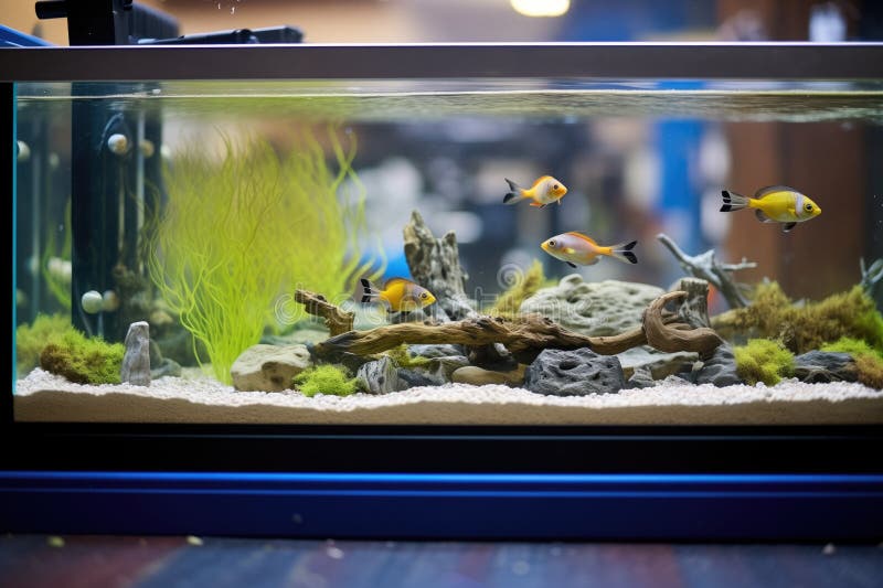 Rare Fish Species on Display in a Specialized Tank Setup Stock Photo ...