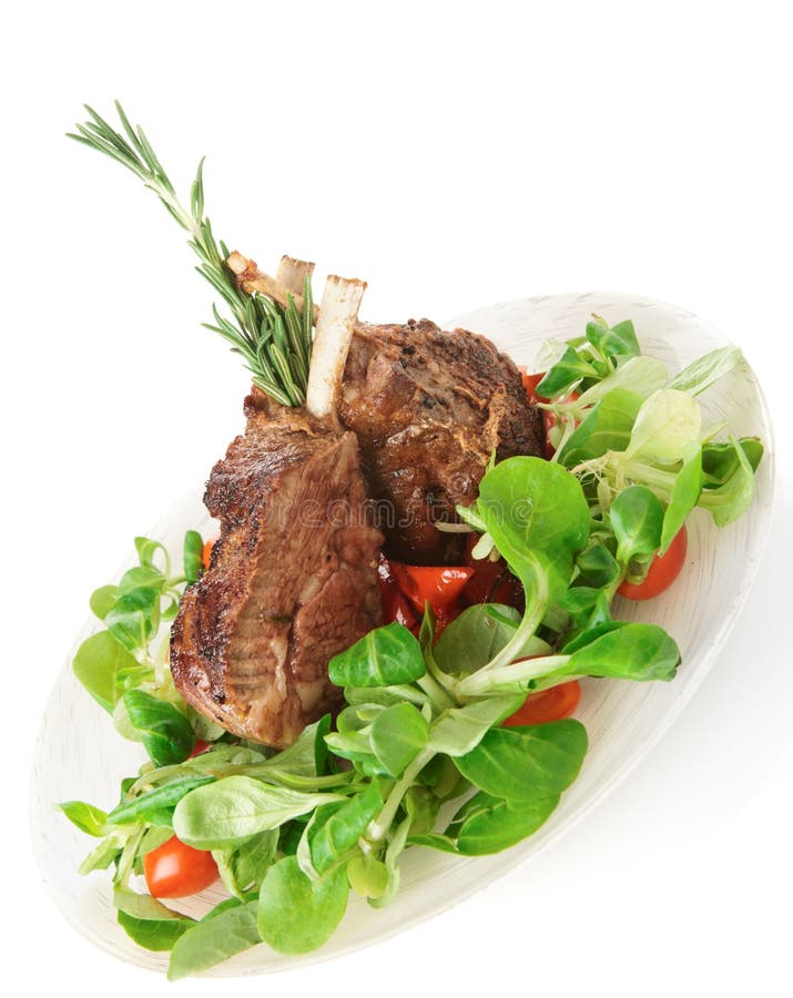 Rack of lamb on grill stock image. Image of closeup, close - 23077267
