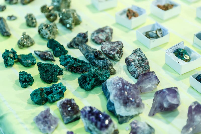 Rare gems and minerals stock photo. Image of gold, nugget - 86734432