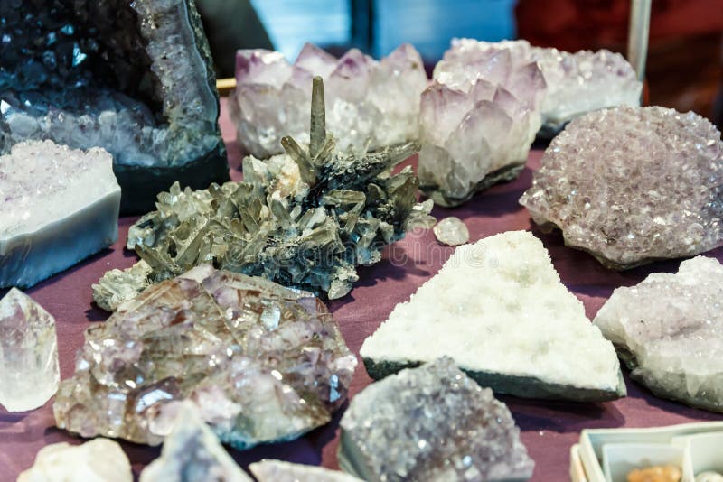 Rare gems and minerals stock photo. Image of geology - 86734482