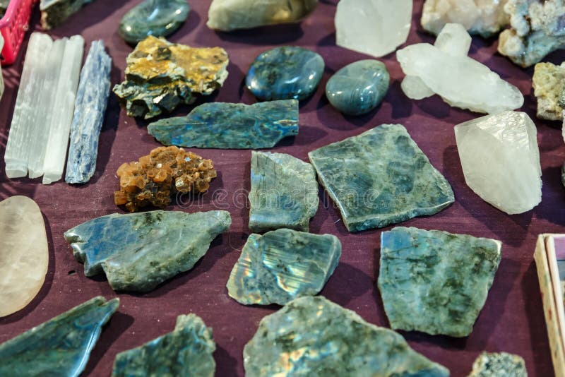 Rare gems and minerals stock image. Image of crystals - 86734585