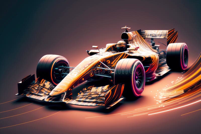 Rare Racing Car Taking Part in Formula One Racing Championship ...