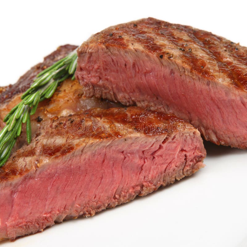 Rare Rib-Eye Steak Close-up Stock Photo - Image of cooked, ribeye: 4196432