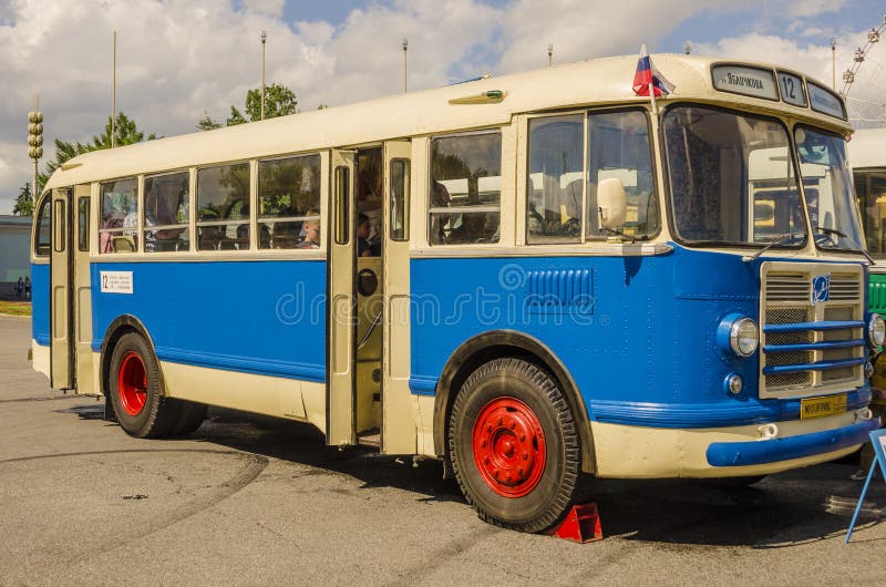 Rare Soviet Russian Bus 60 S Editorial Photography - Image of vehicle ...