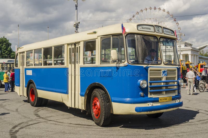 Rare Soviet Russian Bus 60 S Editorial Image - Image of retro, soviet ...