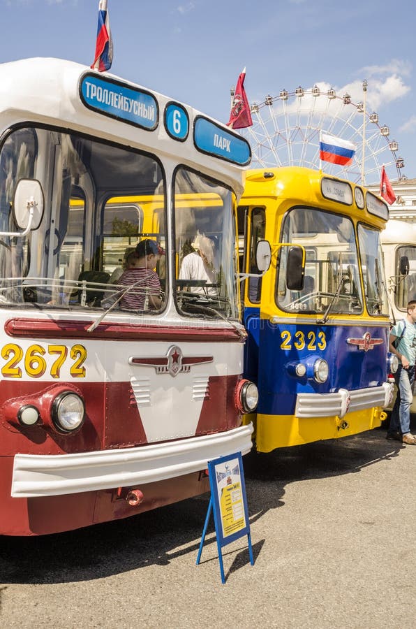 Rare Soviet Russian Trolleybus 60 S Editorial Photography - Image of ...