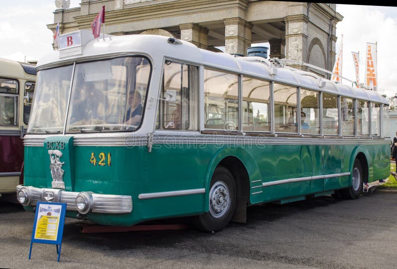 Rare Soviet Russian Trolleybus 60 S Editorial Photography - Image of ...