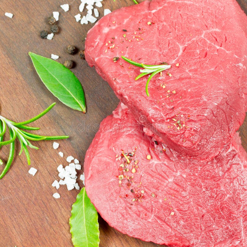 Rare steaks stock photo. Image of closeup, juicy, rosemary - 53426960