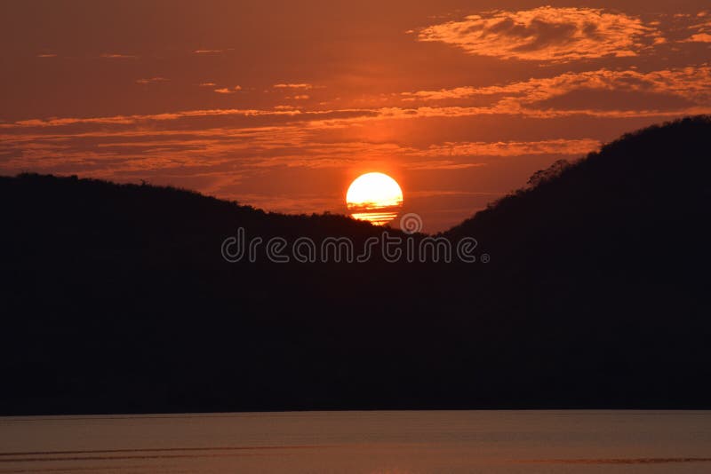 A rare sunset stock image. Image of mountain, reddish - 50923503
