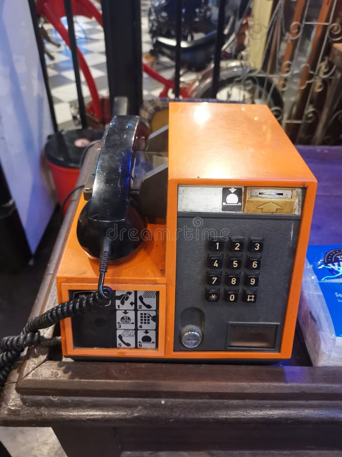 Rare Telecommunications Telephone Oldschool Rare Stock Image - Image of ...