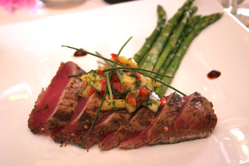 Rare Tuna stock photo. Image of star, meal, seared, high - 553346