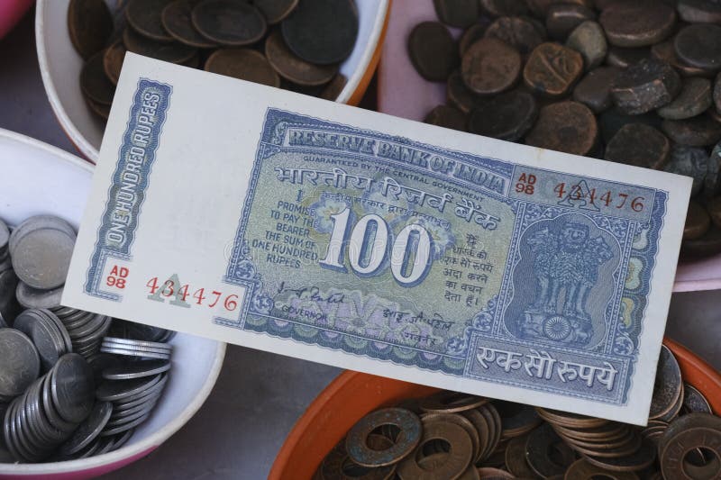 Rare Vintage Indian Currency, a Background of Old Vintage Indian ...