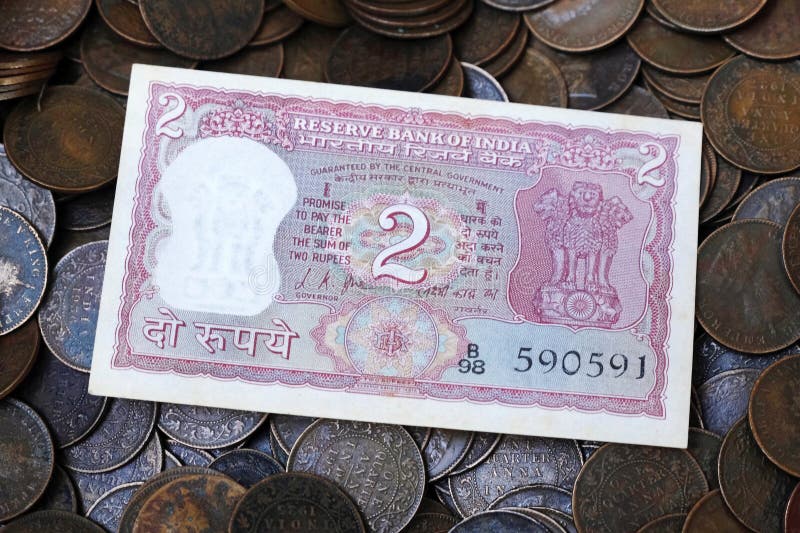 Rare Vintage Indian Currency, a Background of Old Vintage Indian ...