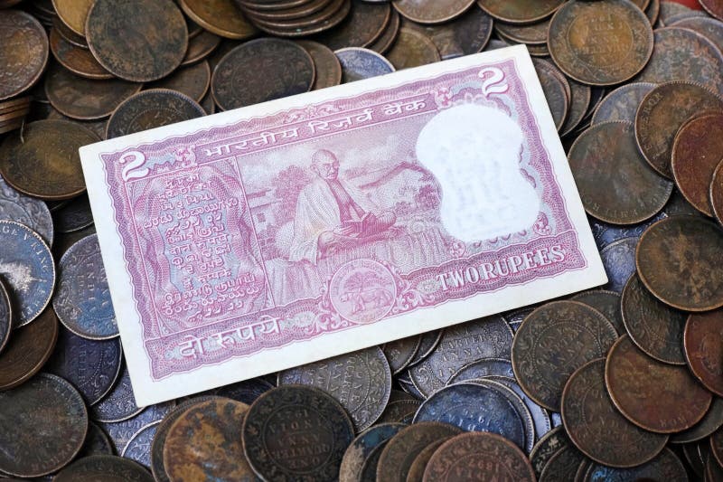 Rare Old Two Rupee Notes Stock Photos - Free & Royalty-Free Stock ...
