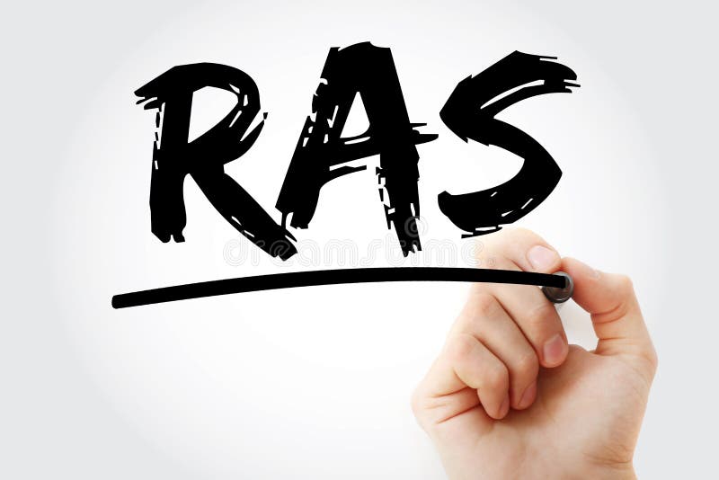 RAS - Remote Access Service Acronym with Marker, Technology Concept ...