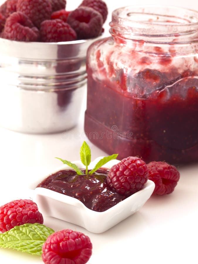 Raspberry jam stock photo. Image of jelly, vegetarian - 19795034