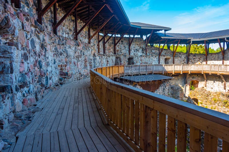 Raseborg Castle Ruins in Finland Stock Image - Image of cliff, stone ...