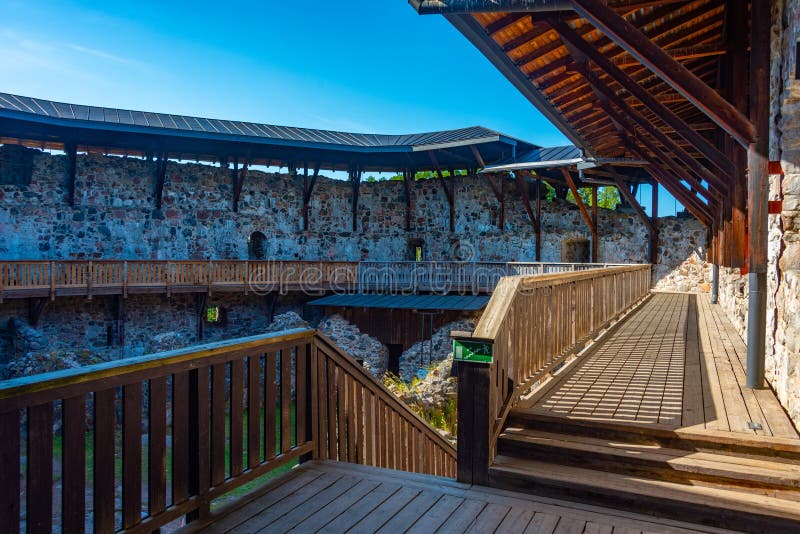 Raseborg Castle Ruins in Finland Stock Photo - Image of historic, hill ...