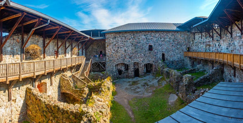 Raseborg Castle Ruins in Finland Stock Image - Image of military, sunny ...