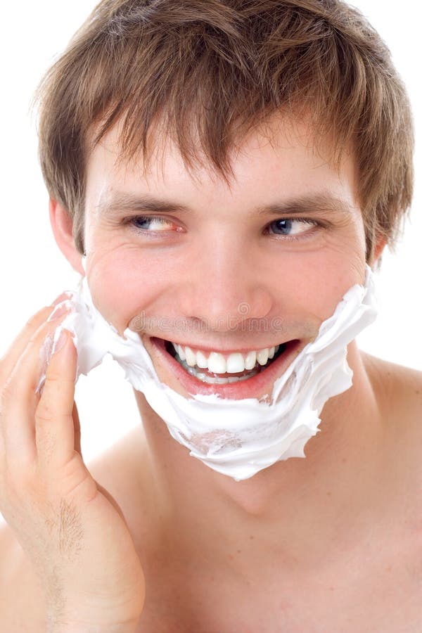 Raser l'homme image stock. Image du dents, fuselage, raser - 4626809