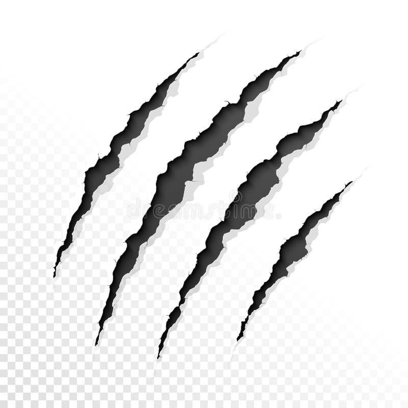Rasguños de las garras ilustración del vector. Ilustración de suspensor ...
