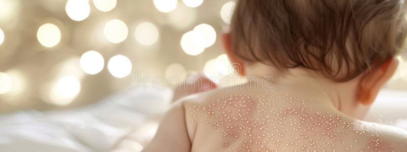 Rash on Baby& X27;s Back Allergy Close-up Stock Image - Image of ...