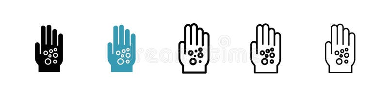 Rash on hand and arm skin stock vector. Illustration of treatment ...